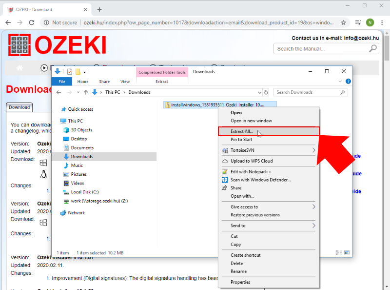 How to install Ozeki Apps on Windows