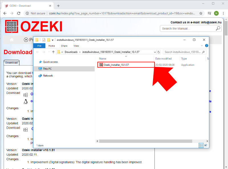 How to install Ozeki Apps on Windows