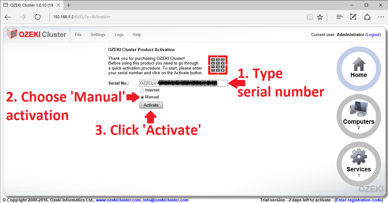 Product Activation Details