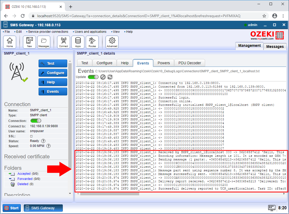 UCP to SMPP protocol converter