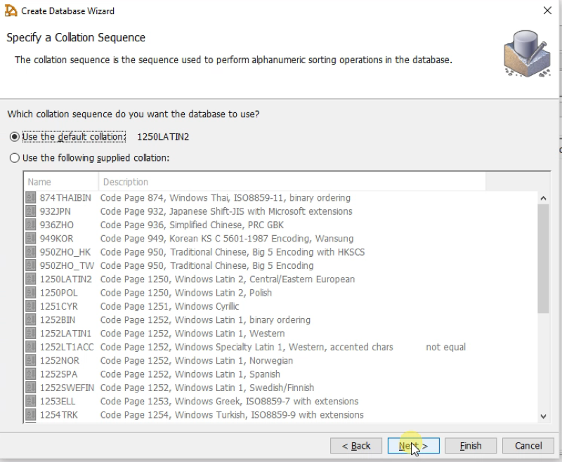 Create SQL Anywhere Database