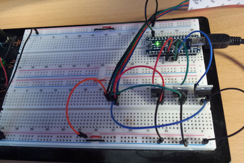RGB LED strip controlled by Voice